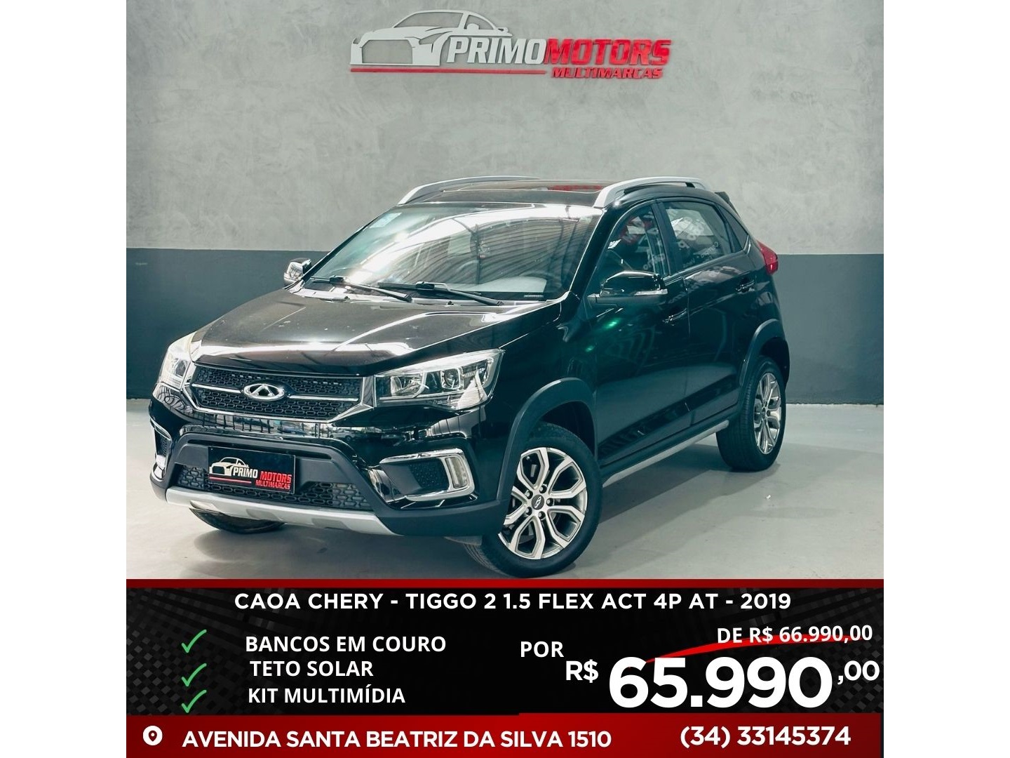 Primo Motors: CHERY TIGGO 2 2019 - 1.5 MPFI 16V FLEX ACT 4P AUTOMÁTICO ...